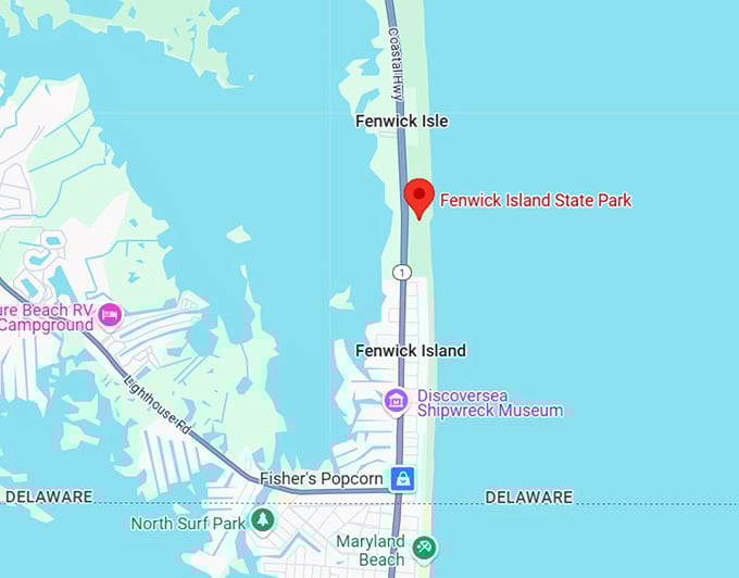 16. fenwick island state park map