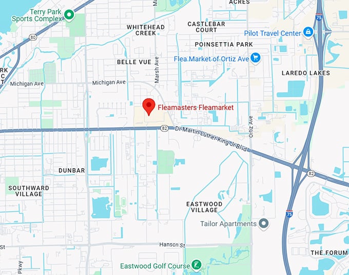 16. fleamasters fleamarket map