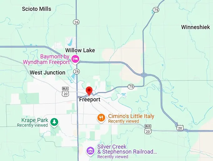 16. freeport map
