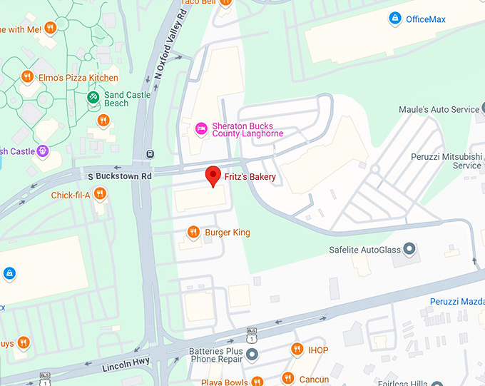 16. fritz's bakery map