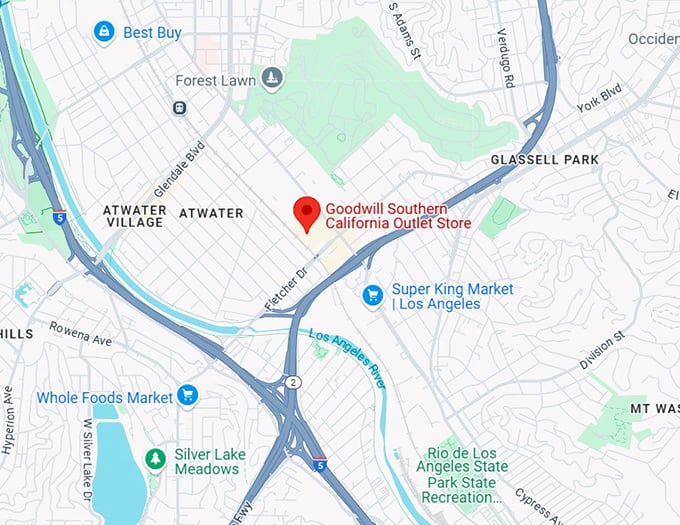 goodwill southern california outlet store map
