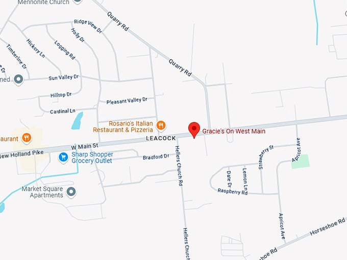 16. gracie's on west main map