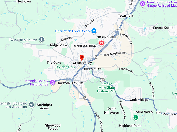 16. grass valley map