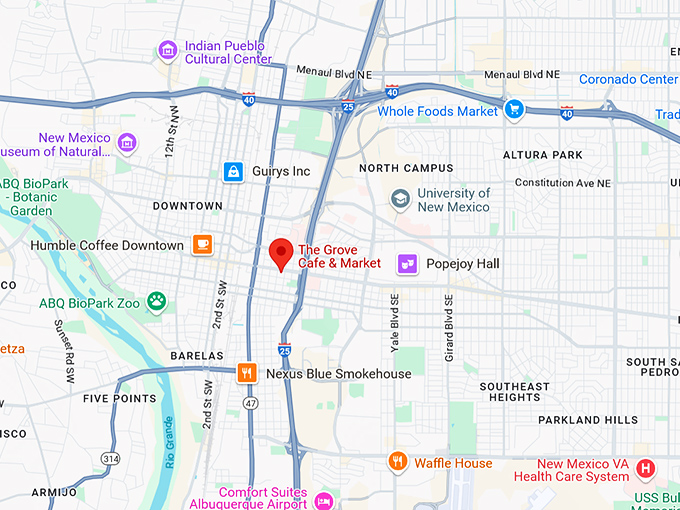 16. grove cafe map
