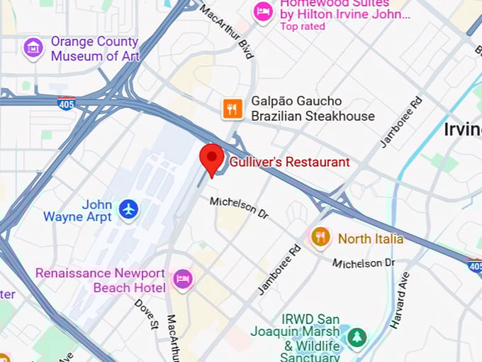 16. gulliver's restaurant map