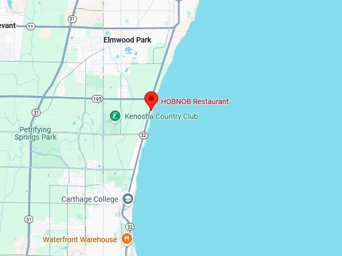 16. hobnob restaurant map