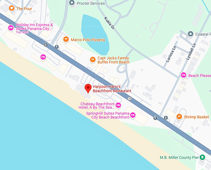 16. harpoon harry's beachfront restaurant map