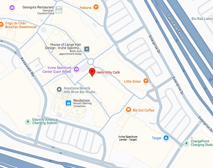 16. hello kitty café map