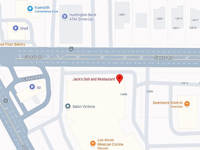 16. jack's deli and restaurant map
