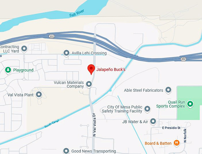 16. jalapeño buck's map
