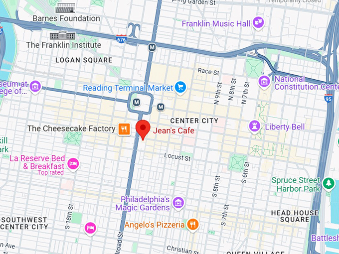 16. jean's cafe map