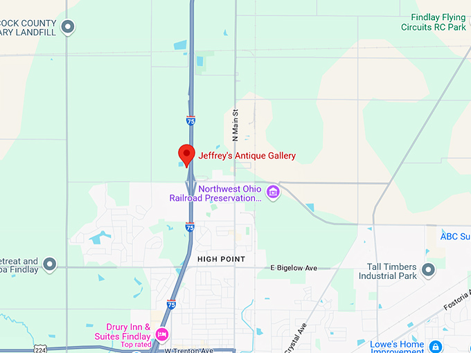 16. jeffrey's antique gallery map
