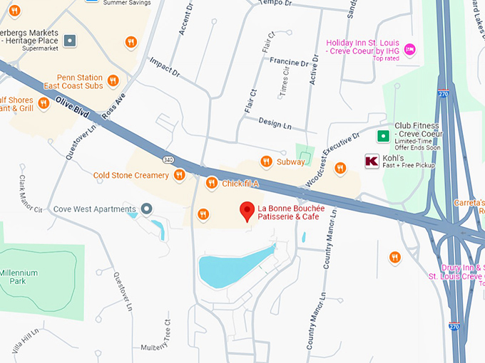 16. la bonne bouchée patisserie & cafe map