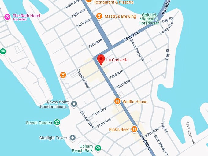 la croisette map