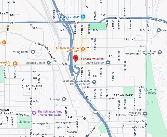 16. la choza restaurant map