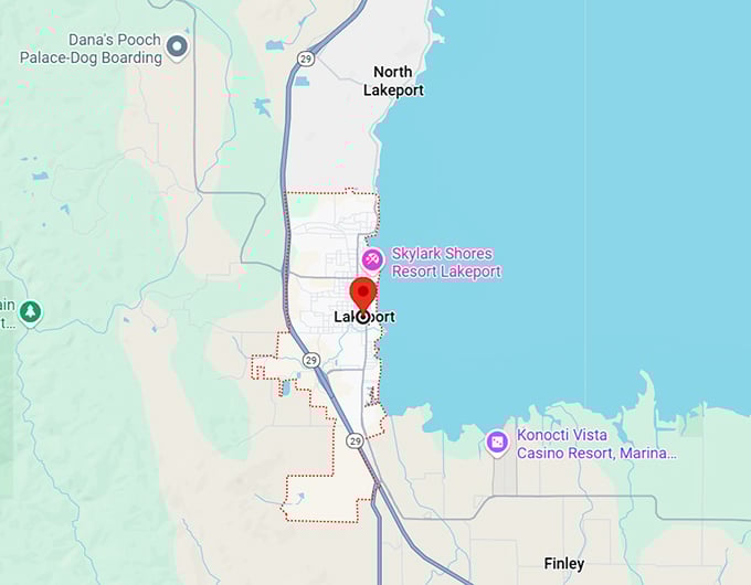 16. lakeport, ca map