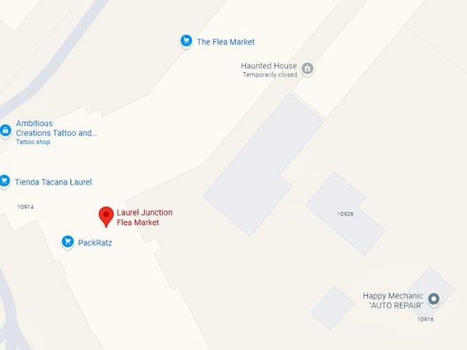 16. laurel junction flea market map