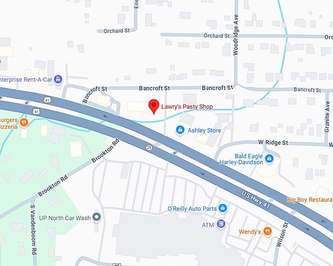 16. lawry's pasty shop map