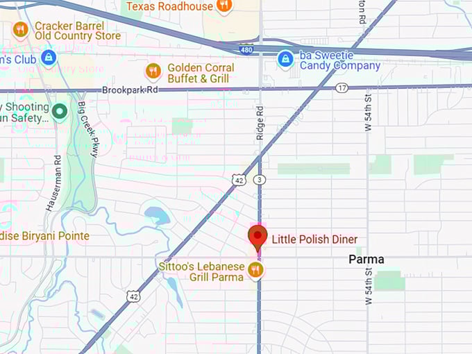 16. little polish diner map