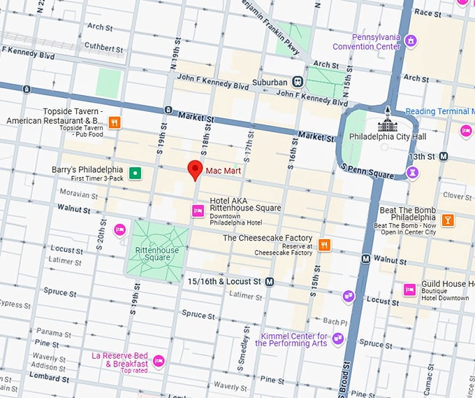 16. mac mart map