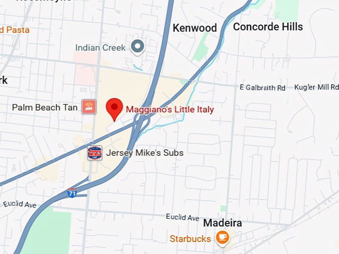 16. maggiano's little italy map