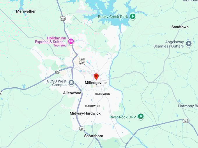 16. milledgeville map