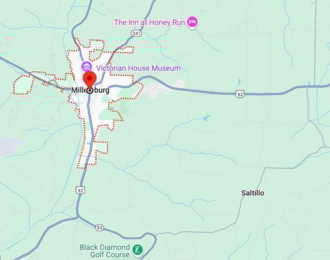millersburg, oh map
