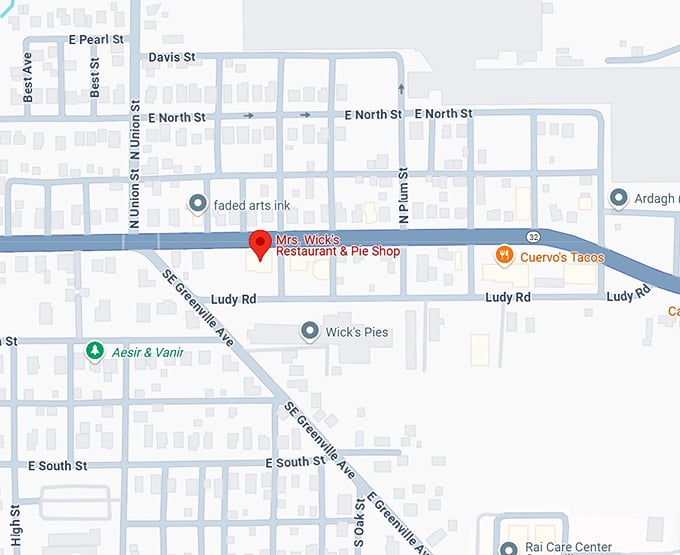 16. mrs. wick's restaurant & pie shop map copy