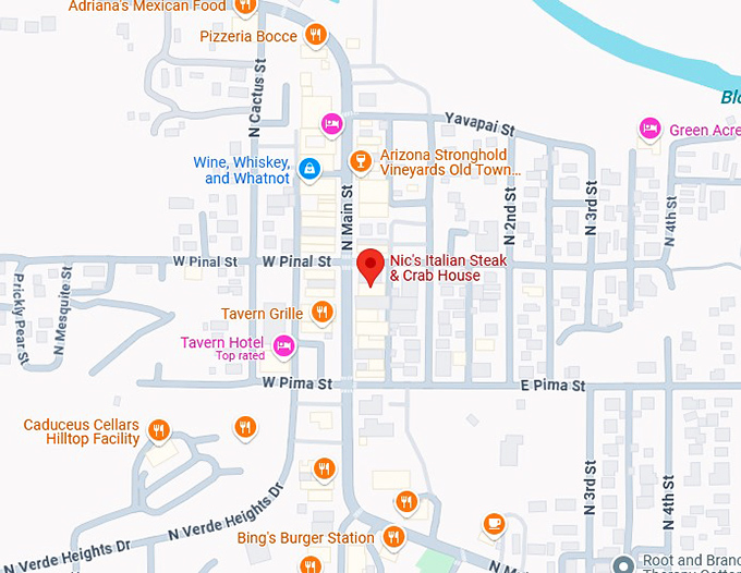 16. nic’s italian steak & crab house map