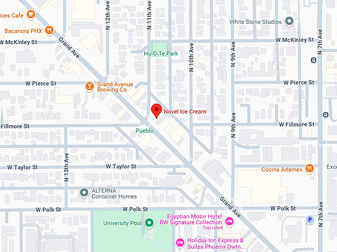 16. novel ice cream map