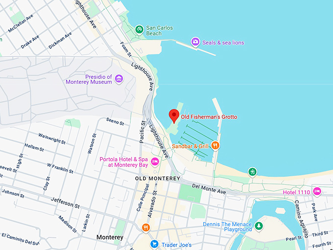 old fisherman’s grotto map
