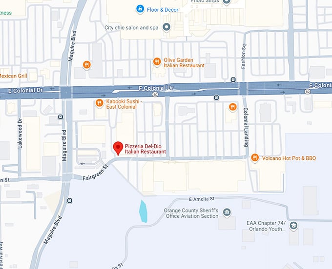 16. pizzeria del dio italian restaurant map