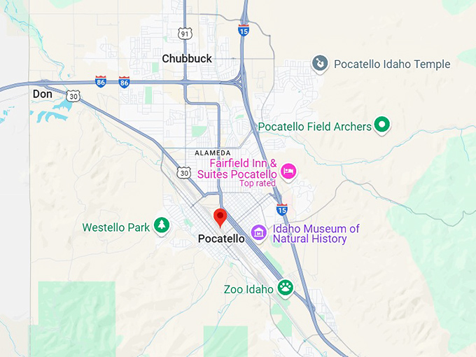 16. pocatello map