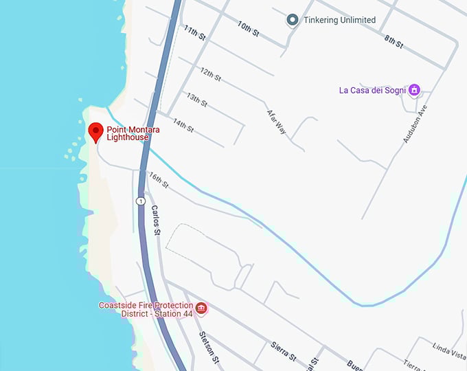 16. point montara lighthouse map