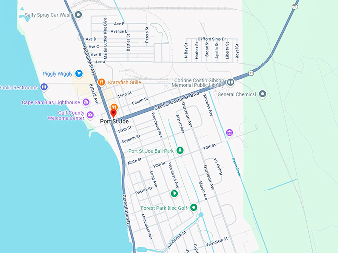 16. port st. joe map