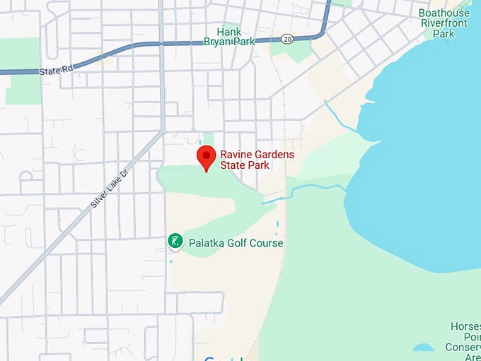 16. ravine gardens state park map