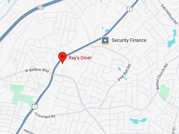 16. ray's diner map