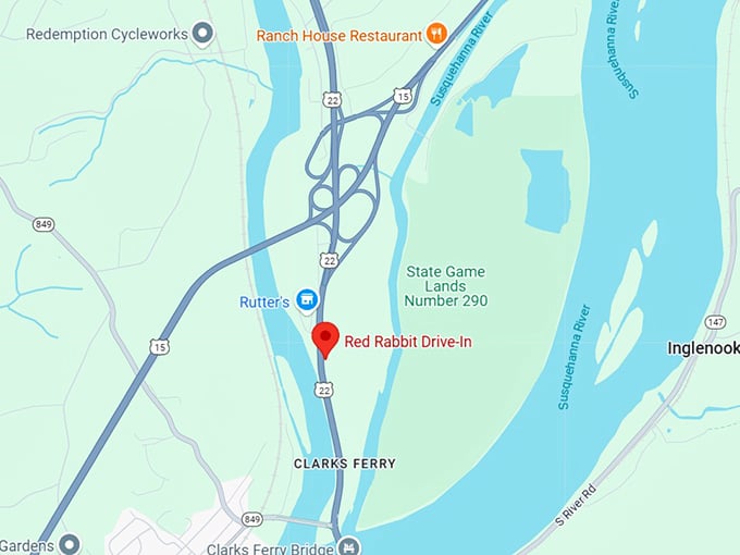16. red rabbit drive in map