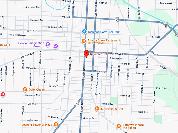 reindeer grill map