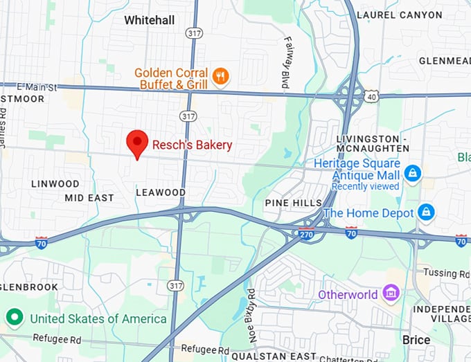 16. resch's bakery map