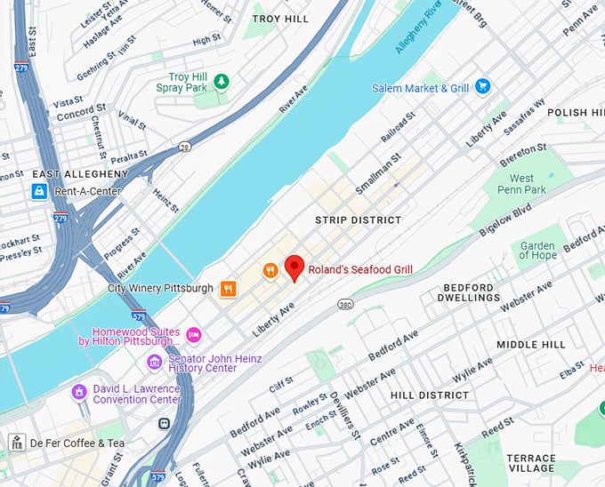 roland's seafood grill map
