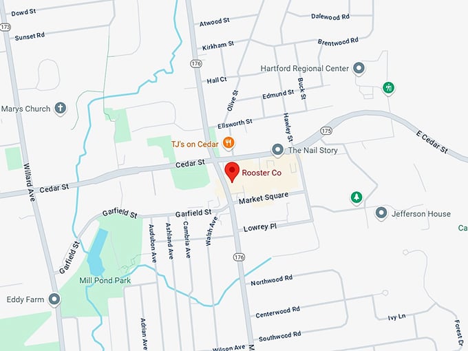 16. rooster co. map