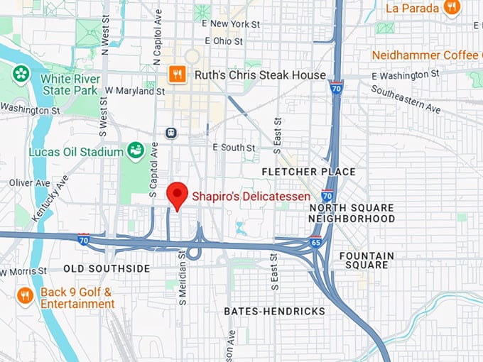16. shapiro's delicatessen map