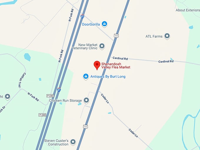 16. shenandoah valley flea market map