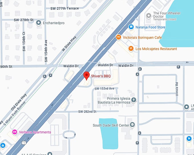 16. shiver's bbq map