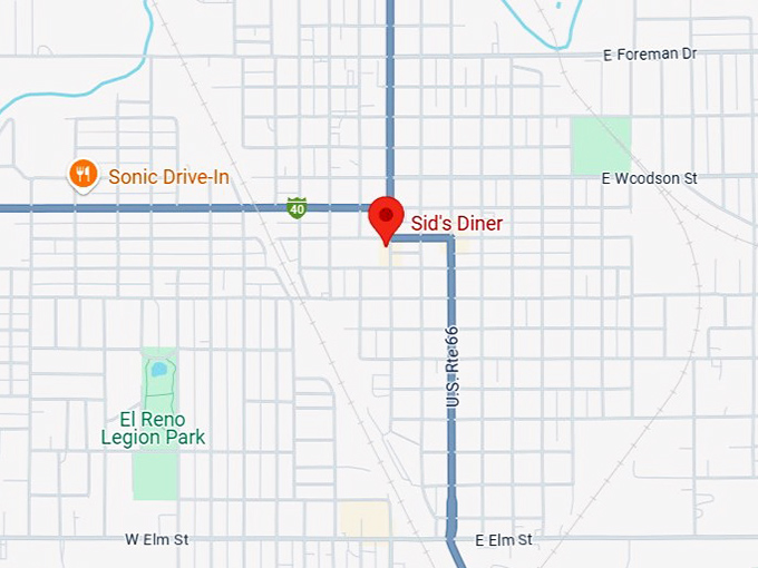 16. sid's diner map