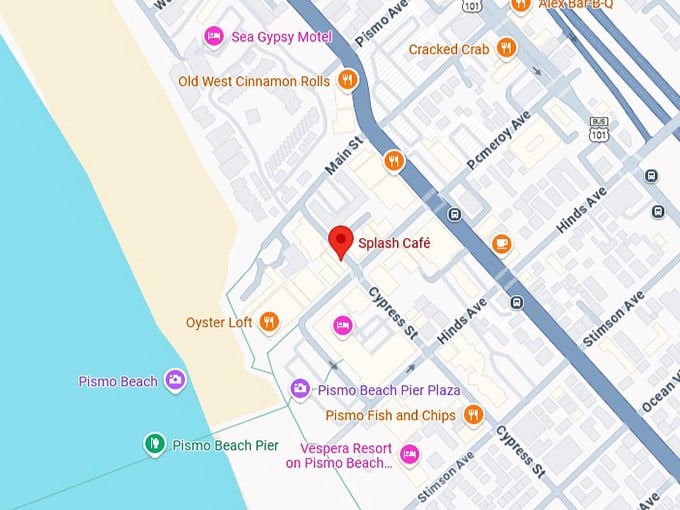 16. splash café map