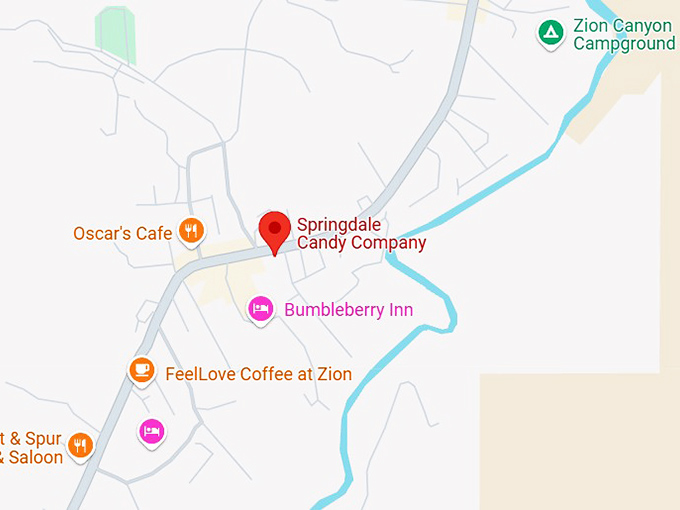 16. springdale candy company map