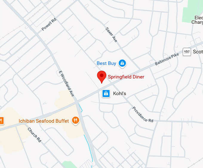 16. springfield diner map