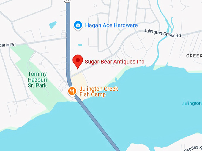 16. sugar bear antiques inc. map